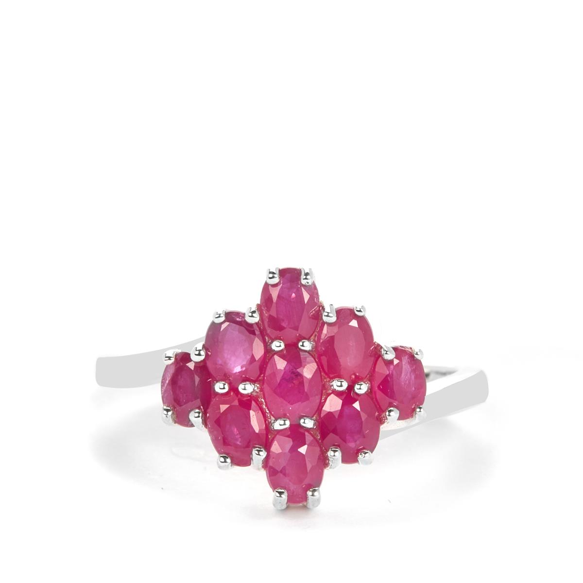 2.16ct John Saul Ruby Sterling Silver Ring | Gemporia