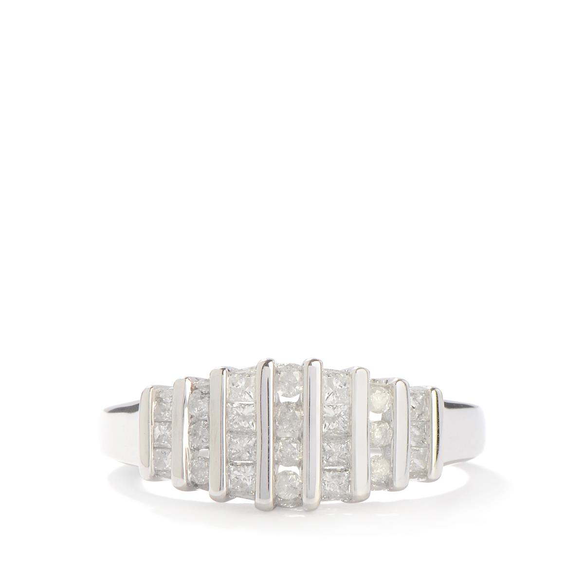 1ct Certified Diamond 9K White Gold Tomas Rae Ring | Gemporia