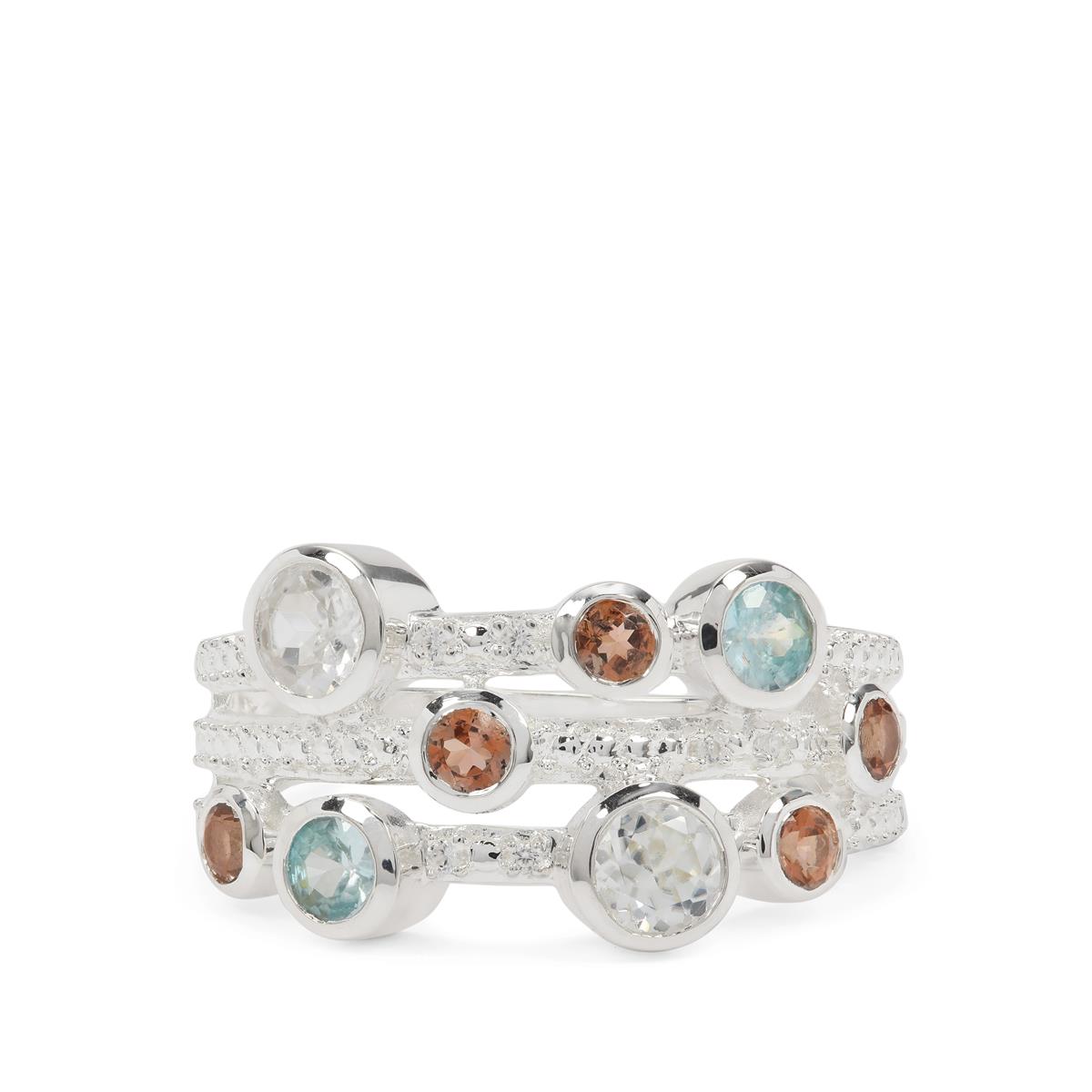 'Droplets of Autumn' Sopa Andalusite, Ratanakiri Blue & White Zircon ...