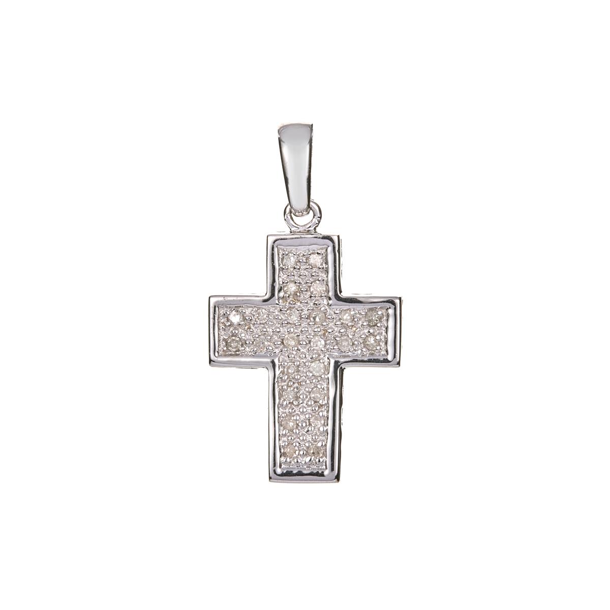 'The Imperial Cross' Diamond Pendant 0.17ct | Gemporia