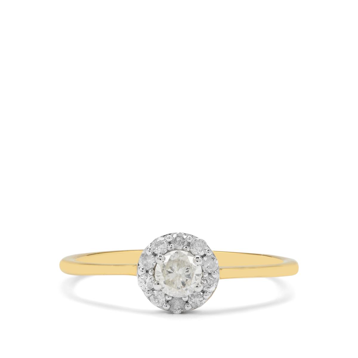 GH Diamond Ring in 9K Gold 0.33ct | Gemporia