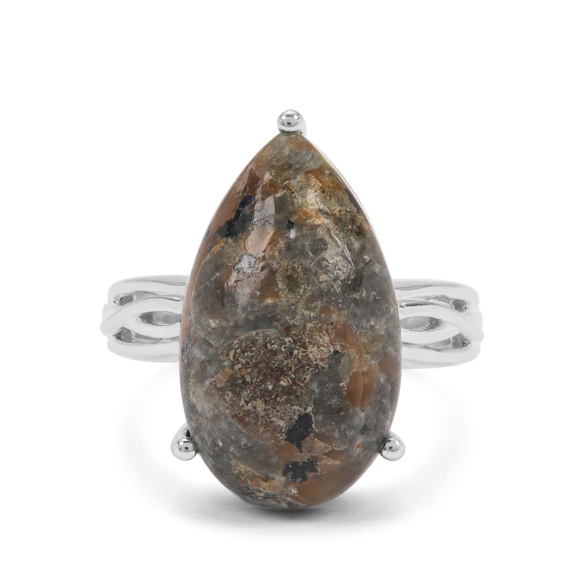 Yooperlite Ring in Sterling Silver 12cts | Gemporia