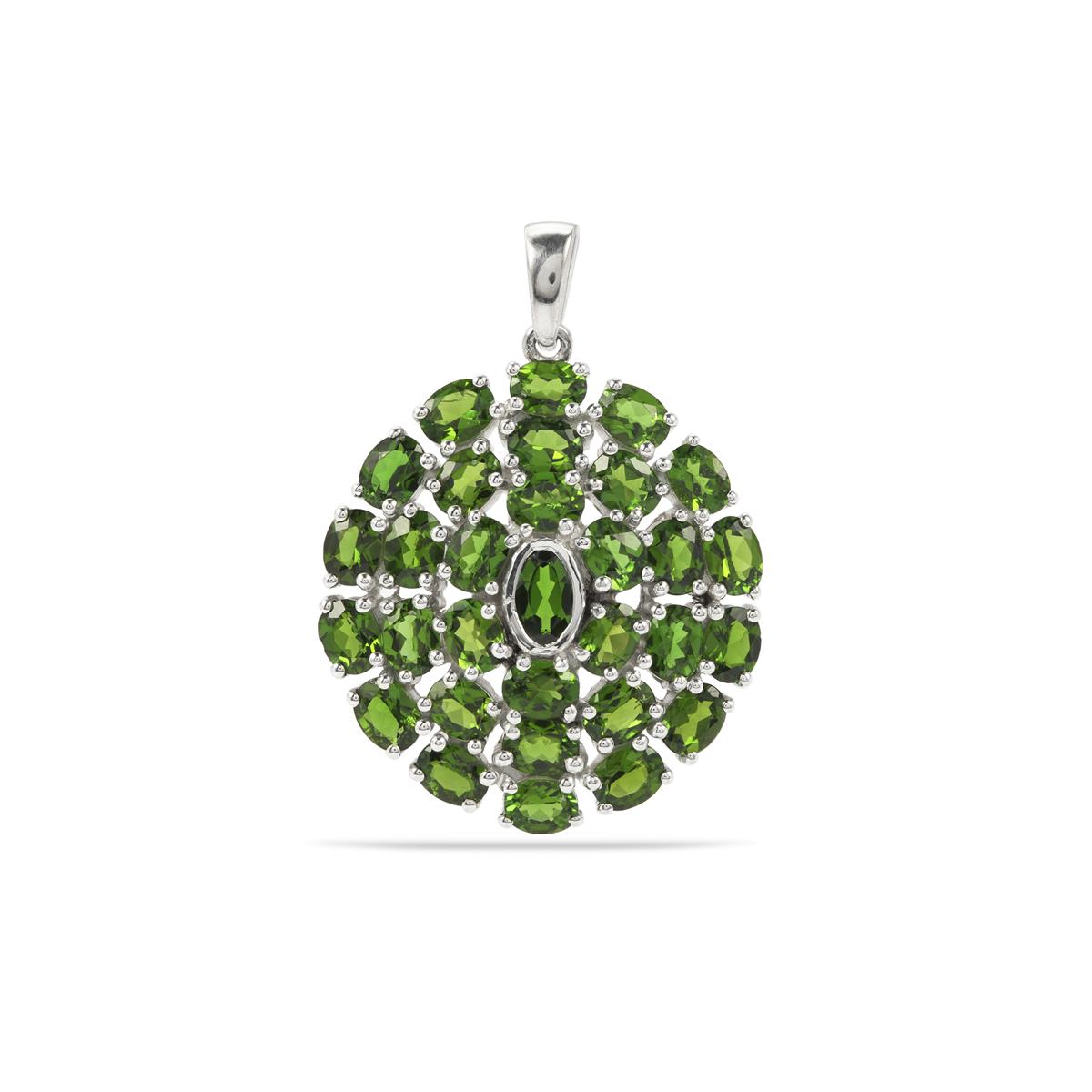Chrome Diopside Pendant in Sterling Silver 5.53cts | Gemporia