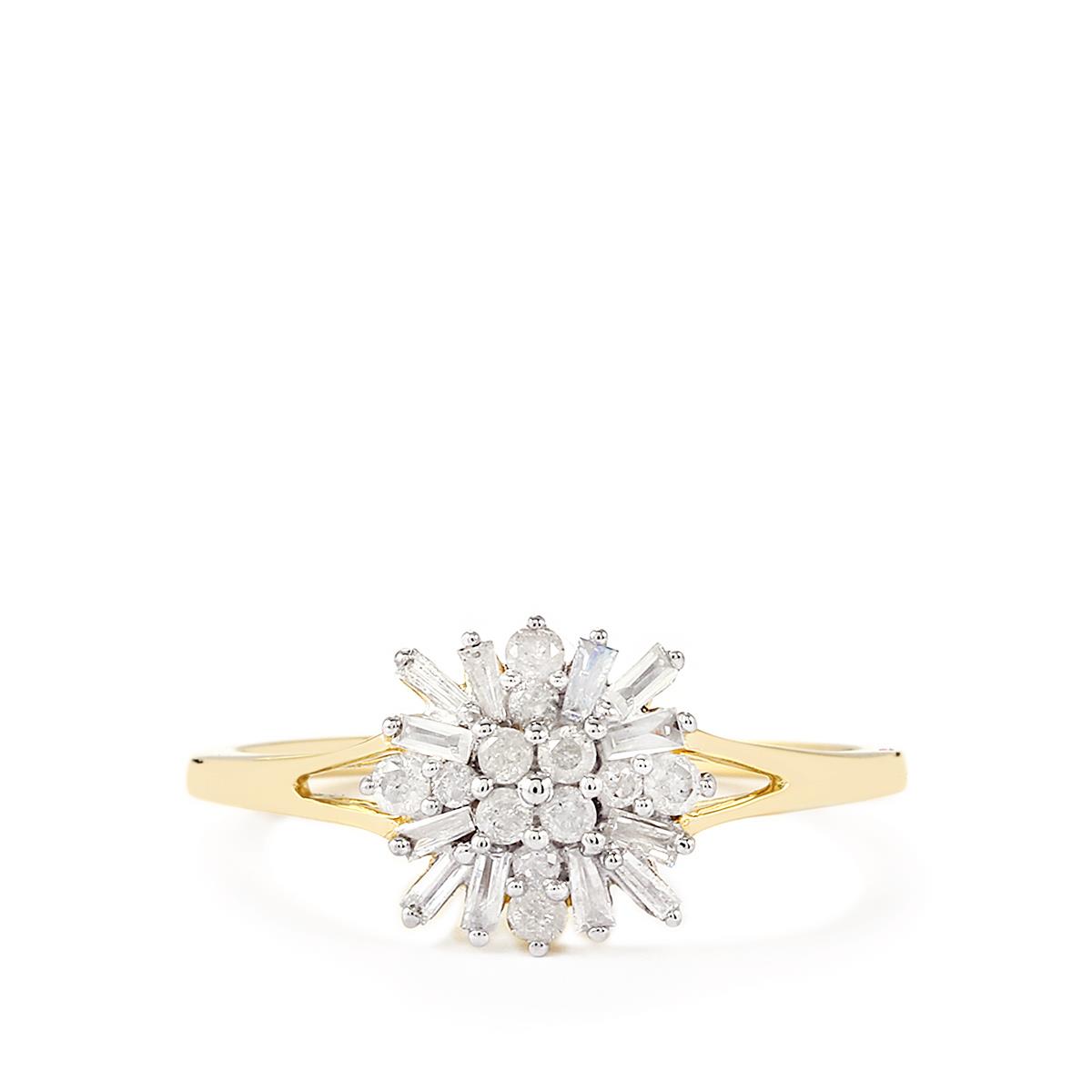 Diamond Ring in 9K Gold 0.36ct | Gemporia