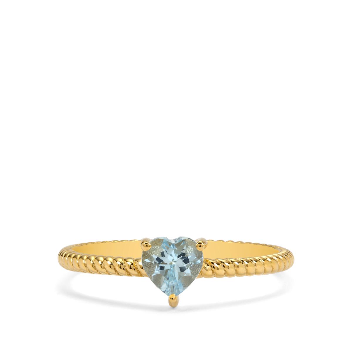 Santa Maria Aquamarine Ring in 9K Gold 0.65ct | Gemporia