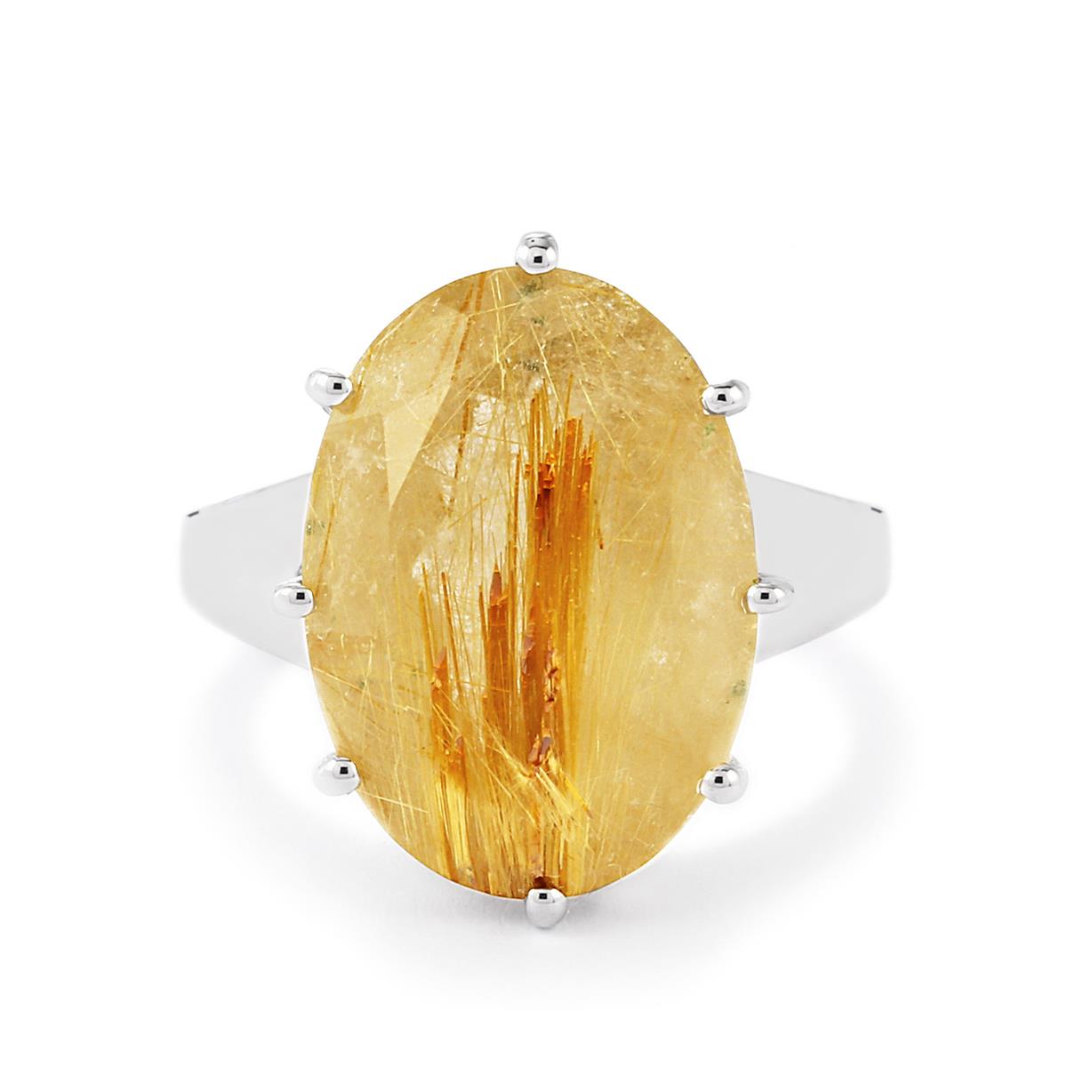 Rutilite Ring in Sterling Silver 11.63cts | Gemporia