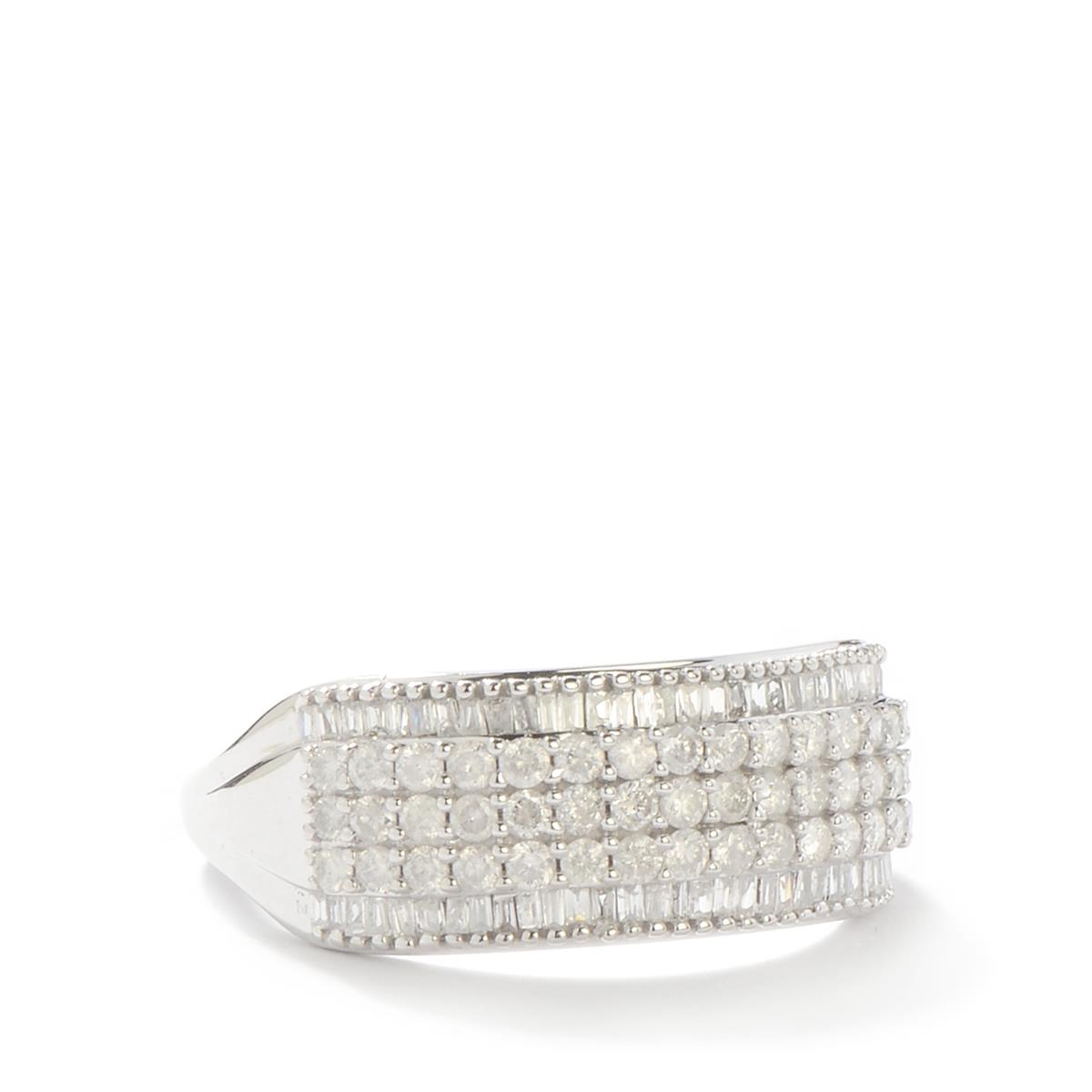 1ct Certified Diamond 9K White Gold Tomas Rae Ring | Gemporia