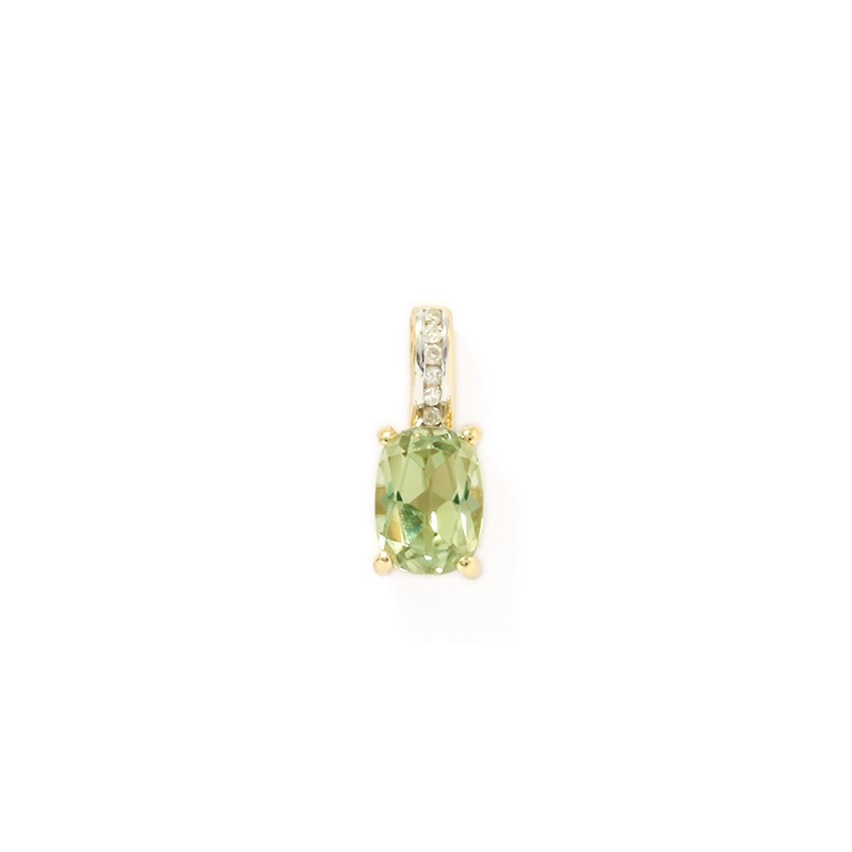 Csarite® & Diamond 9K Gold Pendant ATGW 1.05cts | Gemporia