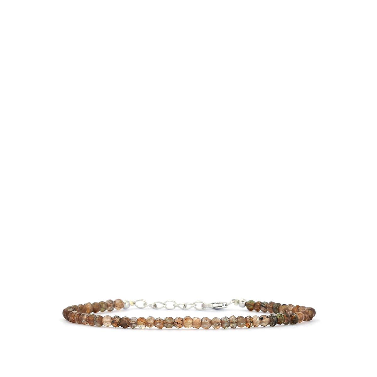 24.00ct Gouveia Andalusite Sterling Silver Bead Bracelet | Gemporia