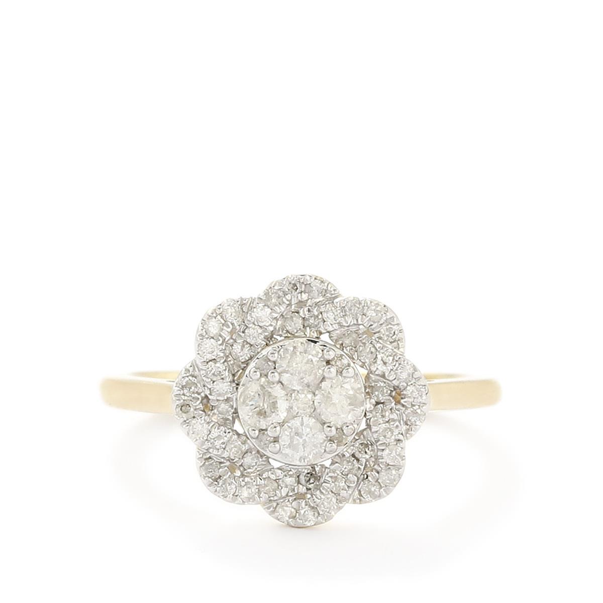 1/2ct Certified Diamond 9K Gold Tomas Rae Ring | Gemporia