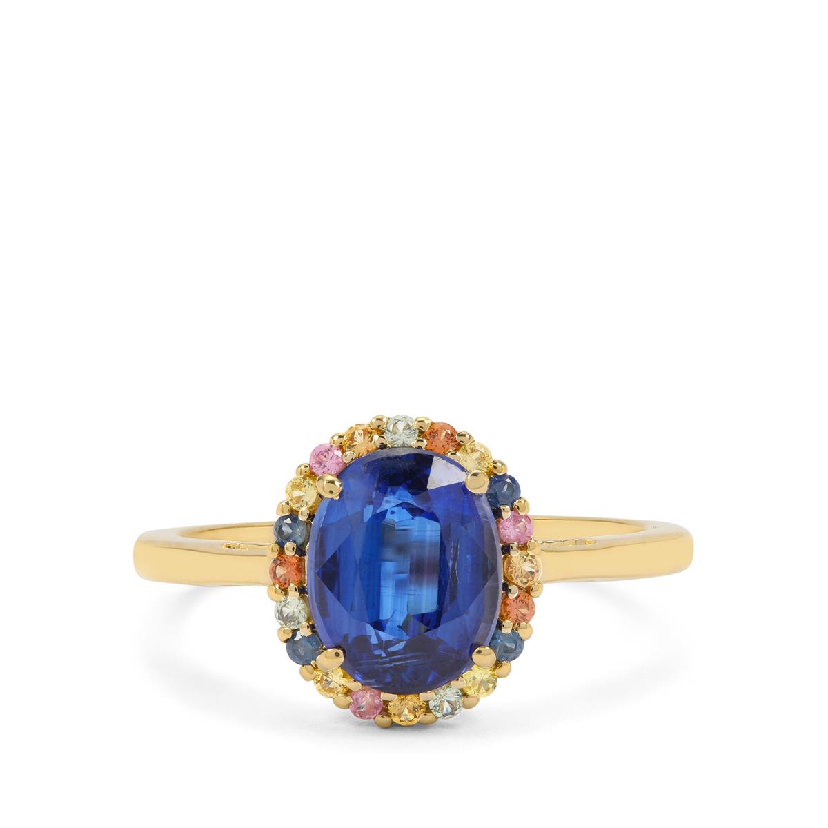 Nilamani Ring with Multi-Colour Sapphire in 9K Gold 2.85cts | Gemporia