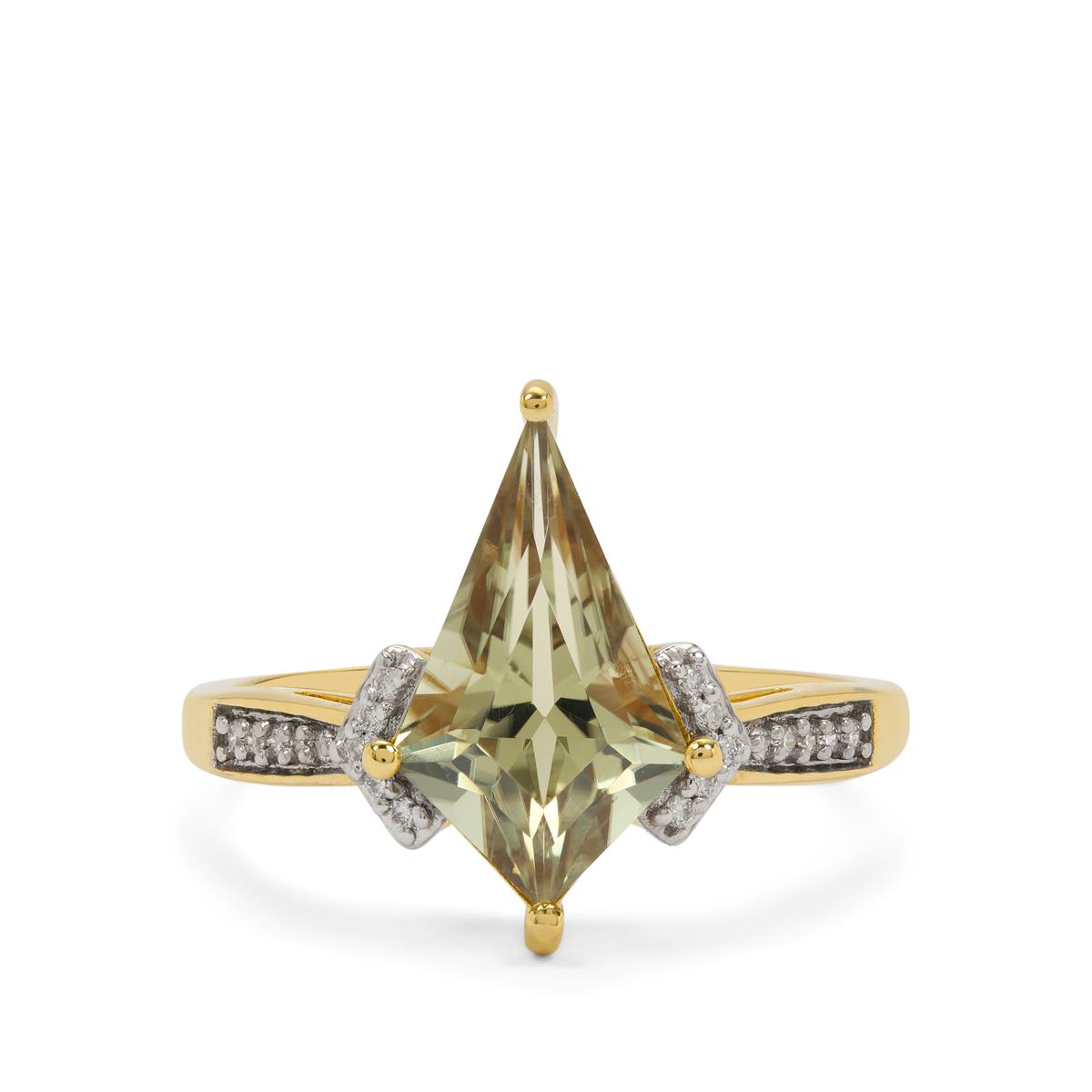 Csarite® Ring with Diamond in 18K Gold 2.55cts | Gemporia