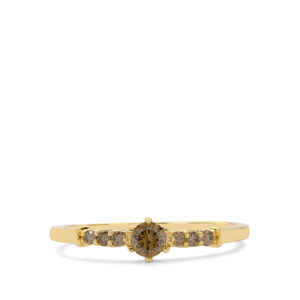C8 Cocoa Diamonds Ring in 9K Gold 0.30ct | Gemporia