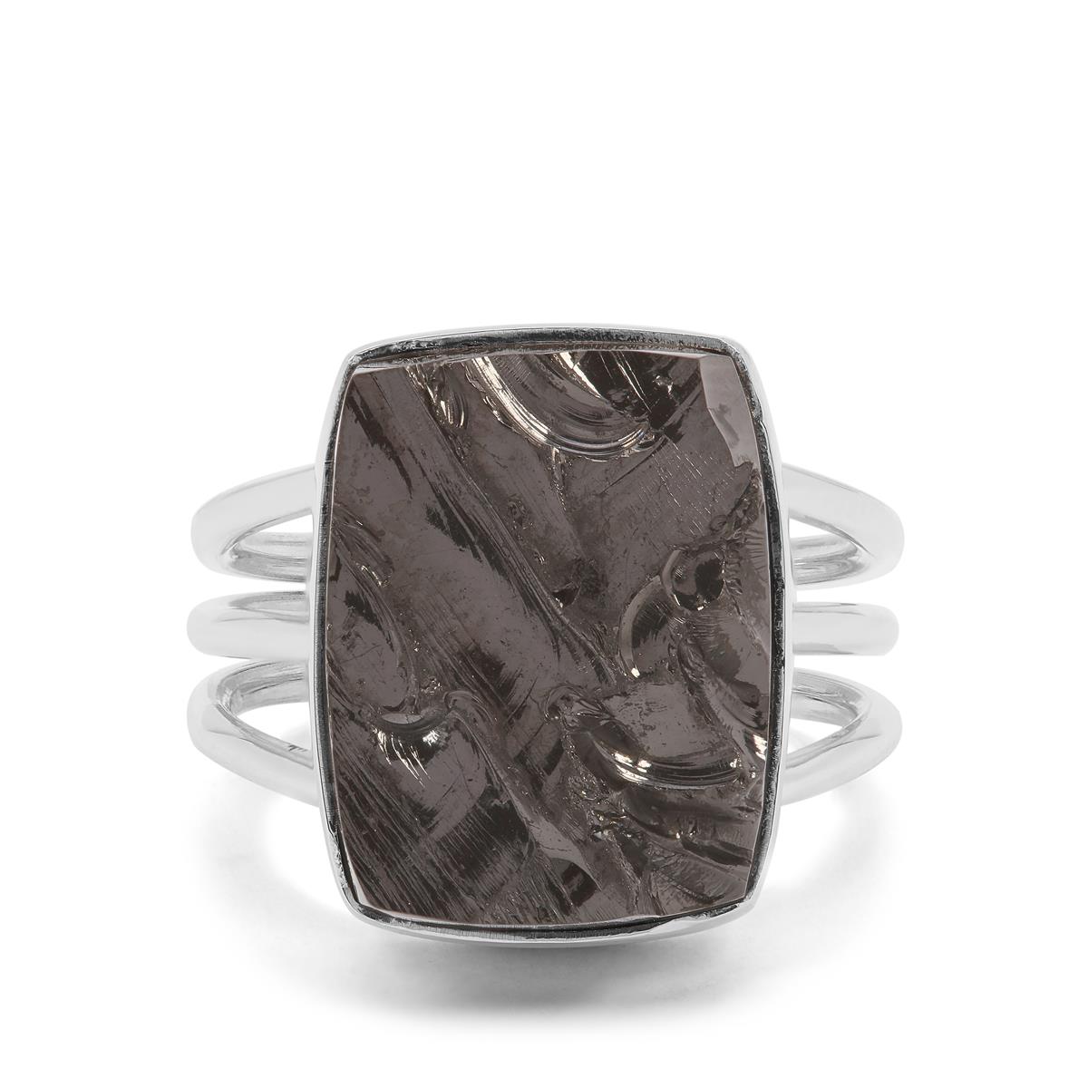 Shungite Ring in Sterling Silver 9cts | Gemporia