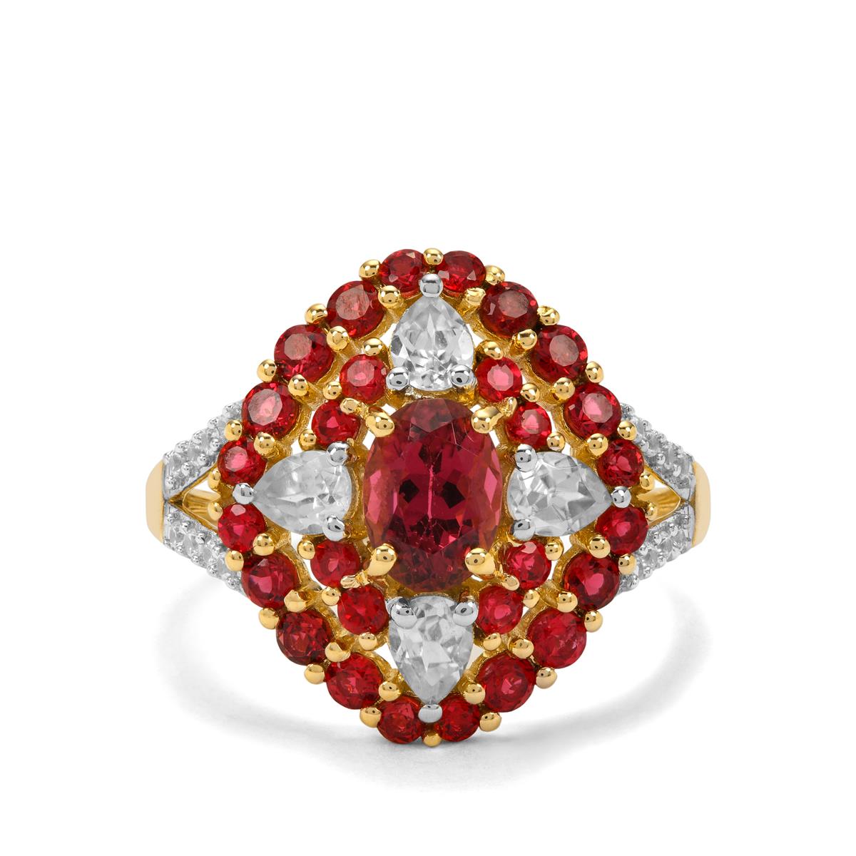 Mogok Jedi Red Spinel & Congo Tourmaline 9K Gold Tomas Rae Ring ATGW 2 ...