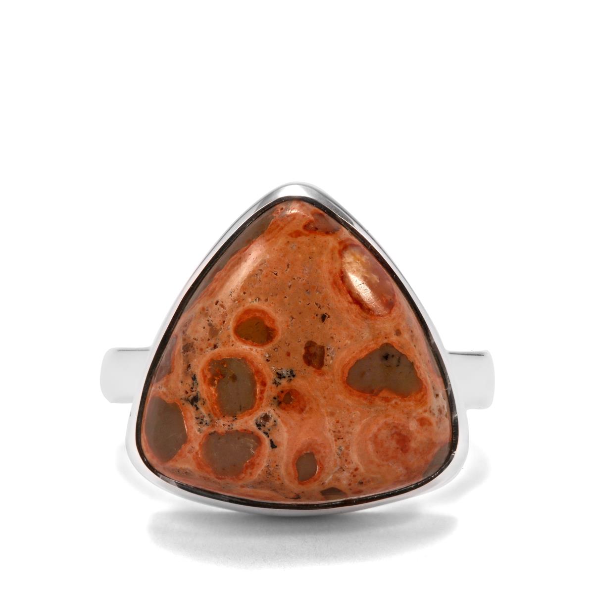 Mexican Jasper Ring in Sterling Silver 9.75cts | Gemporia