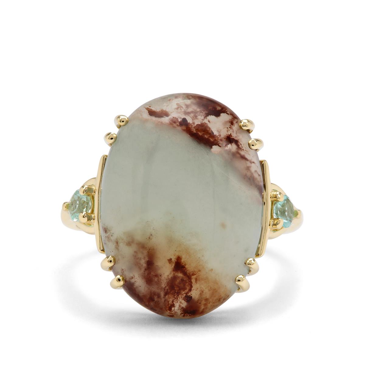 Aquaprase™ Ring with Aquaiba™ Beryl in 9K Gold 8.83cts | Gemporia