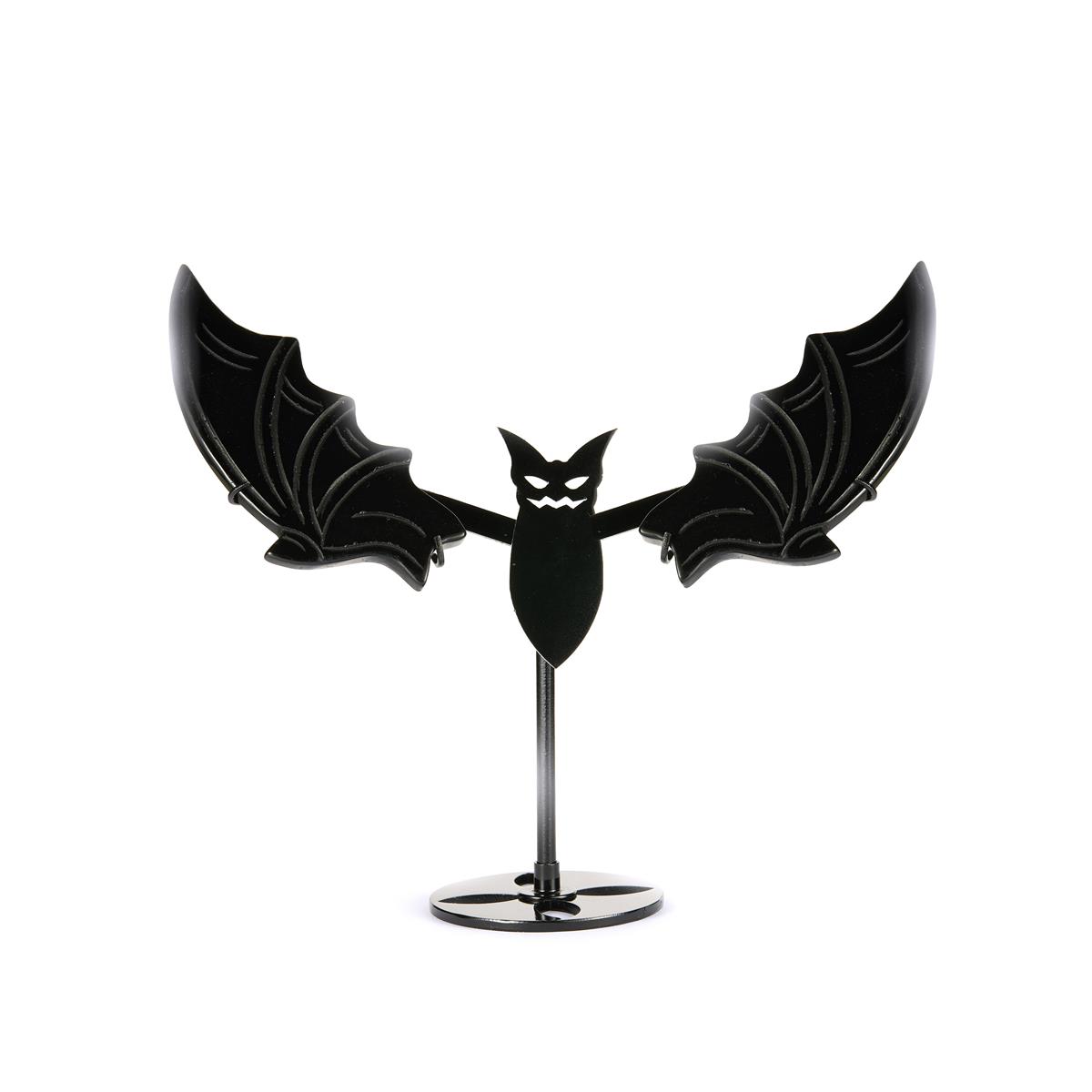Kimbie Home Black Obsidian Bat Wings On Display Stand | Gemporia