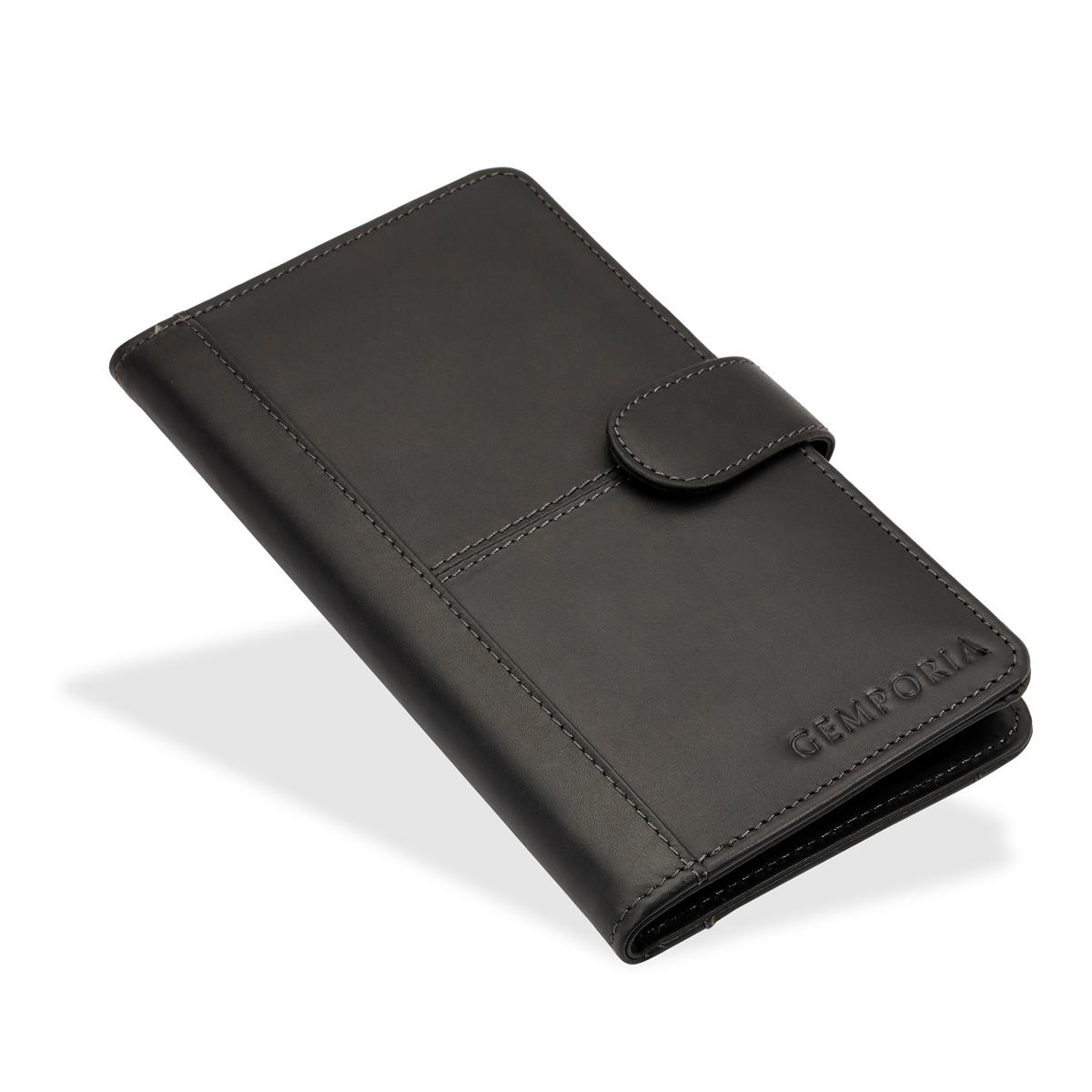 Genuine Leather Authenticity Certificate Card Holder with Magnetic Lock ...