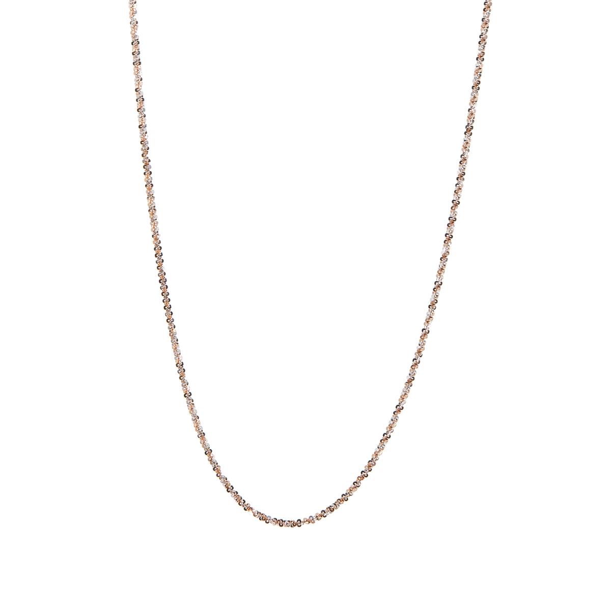 18'' Two Tone Gold Plated Sterling Silver Couture Tocalle Chain 3.50g ...