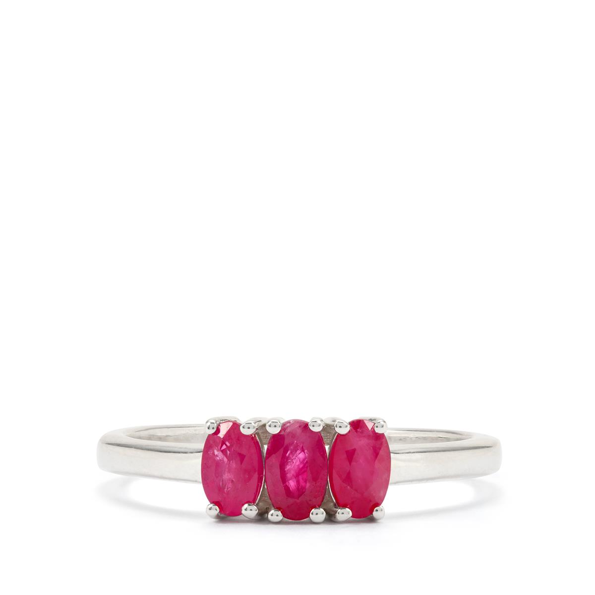 Thai Ruby Ring in Sterling Silver 1ct | Gemporia