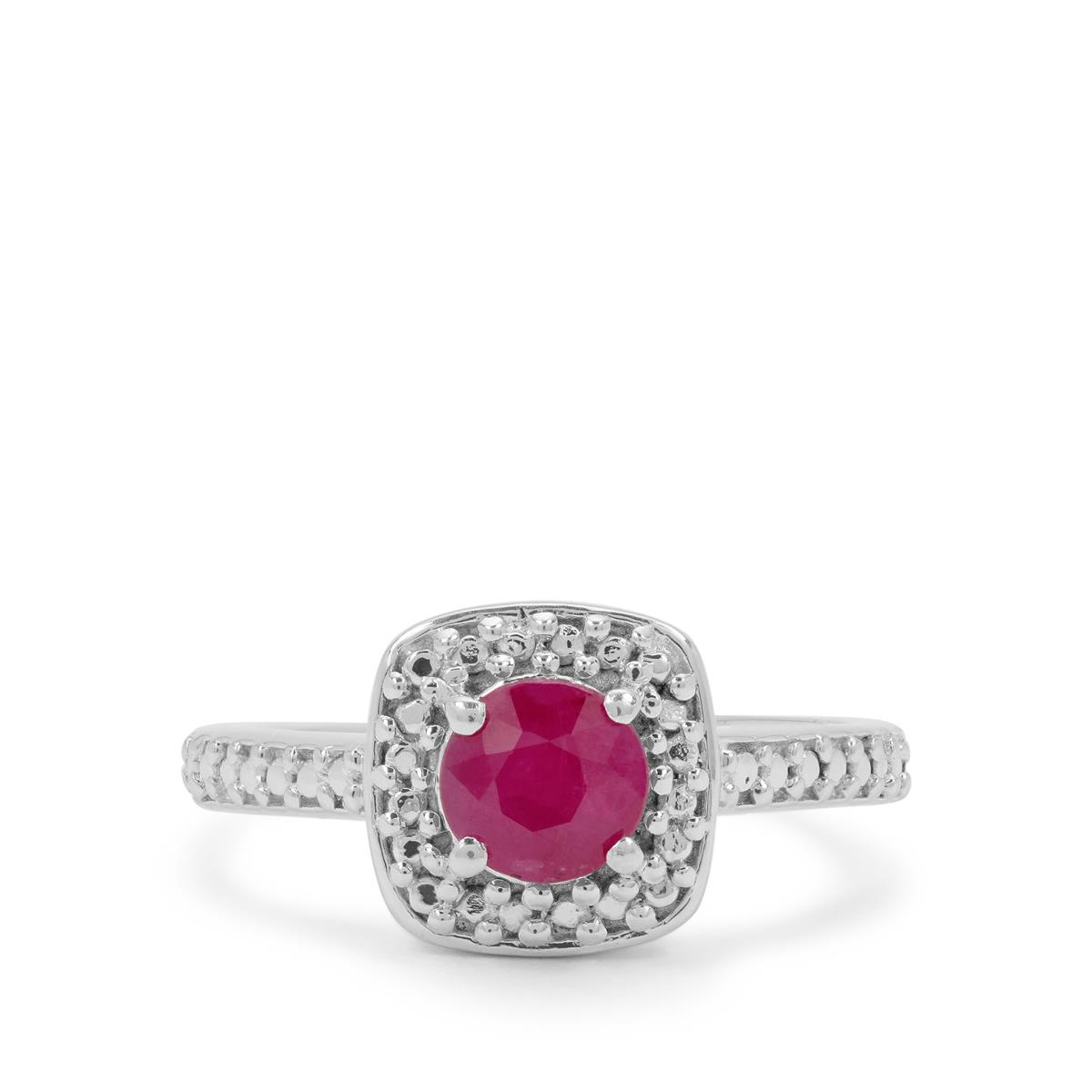 Kenyan Ruby Ring in Sterling Silver 1.03cts | Gemporia