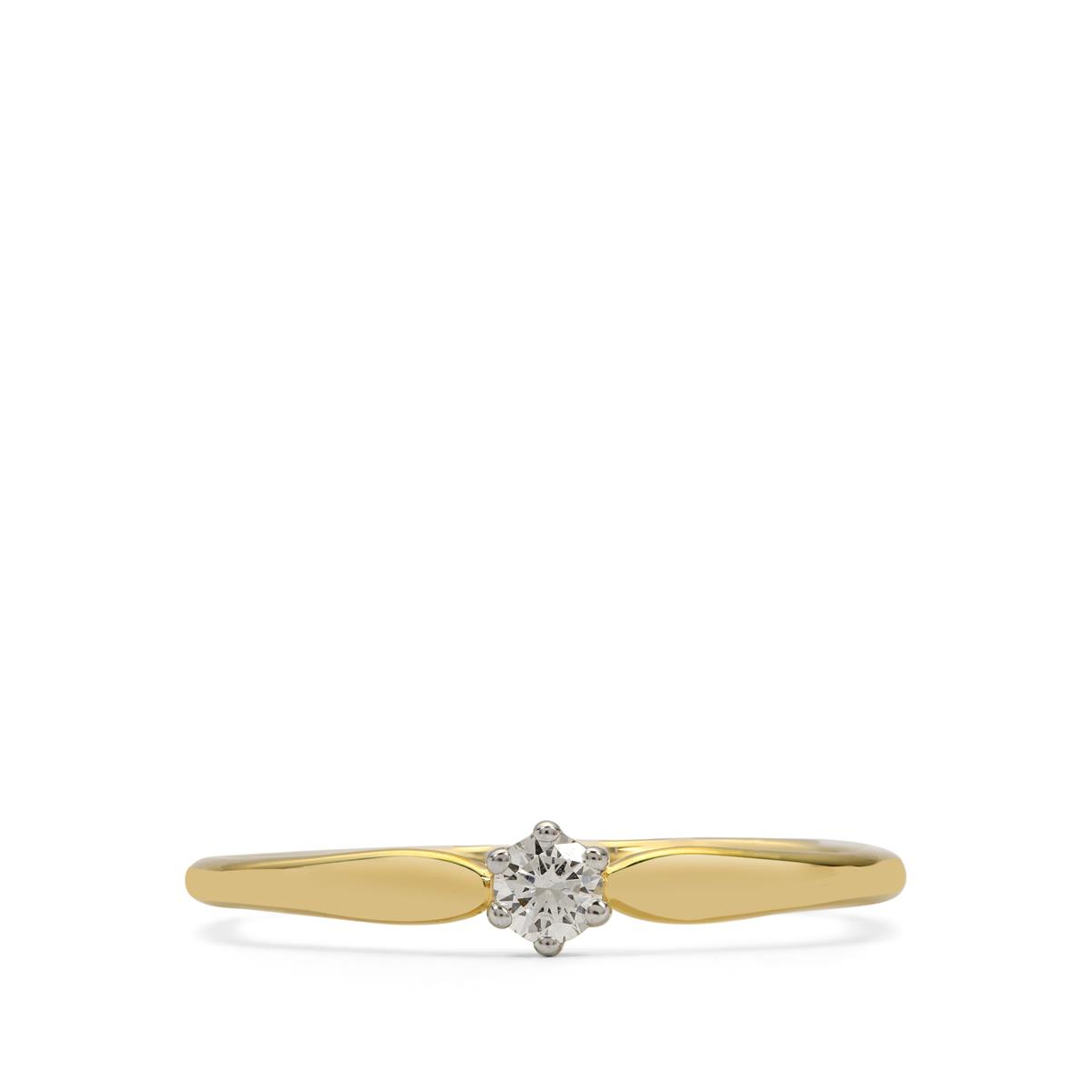 VSI Diamond Ring in 9K Gold 0.08ct | Gemporia