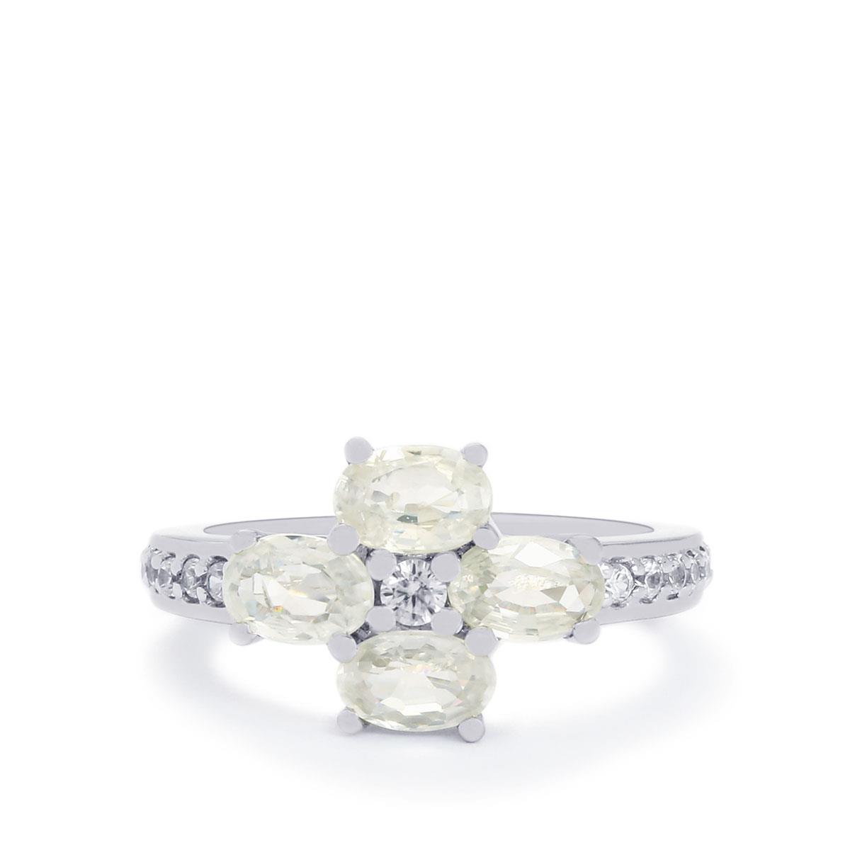 3.36ct Singida Tanzanian Zircon Sterling Silver Ring | Gemporia