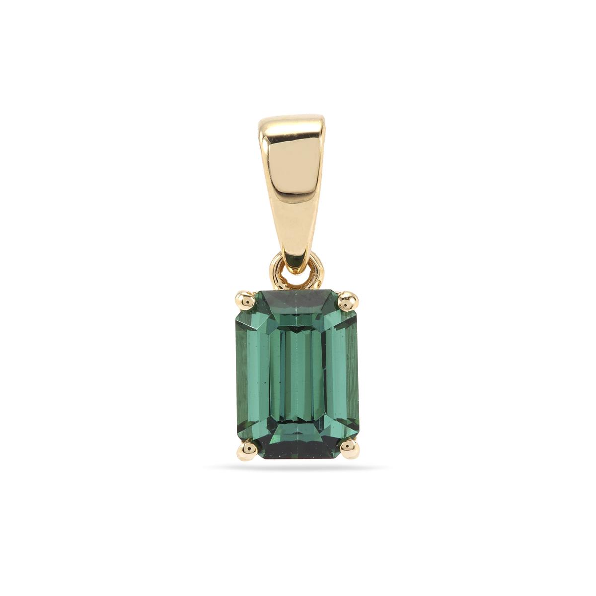 Mutuca Indicolite Pendant in 9K Gold 1ct | Gemporia
