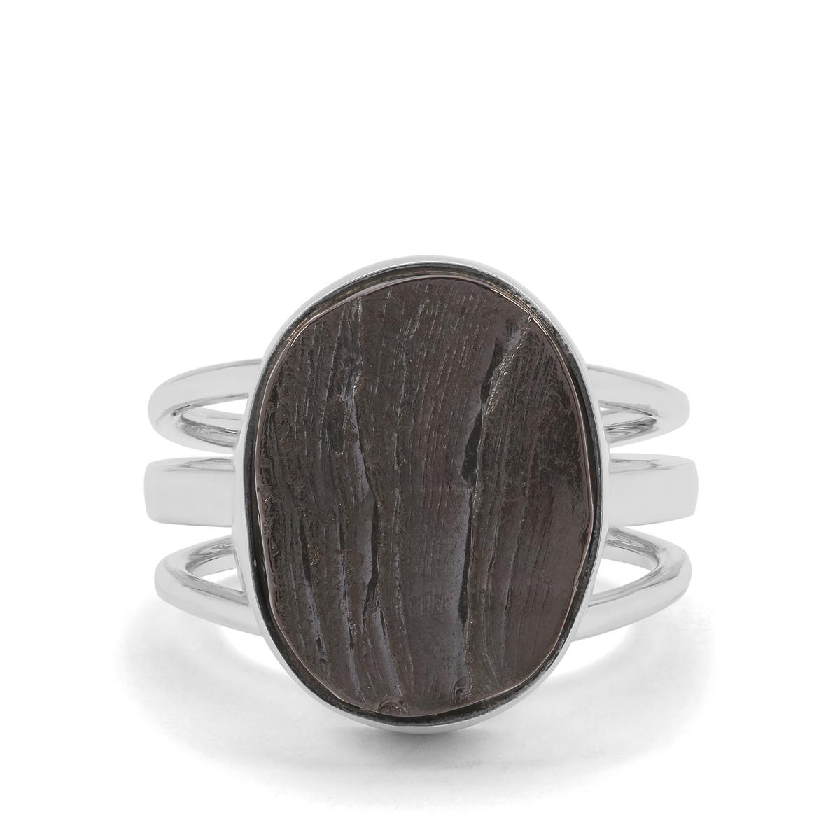 Shungite Ring in Sterling Silver 7cts | Gemporia
