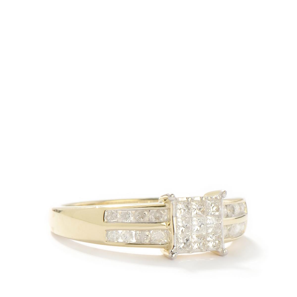 1/2ct Certified Diamond 9K Gold Tomas Rae Ring | Gemporia