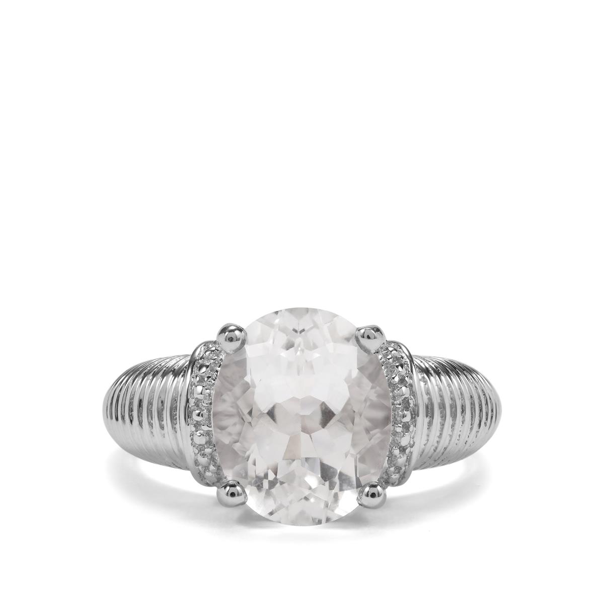 Itinga Petalite Ring in Sterling Silver 2.93cts | Gemporia