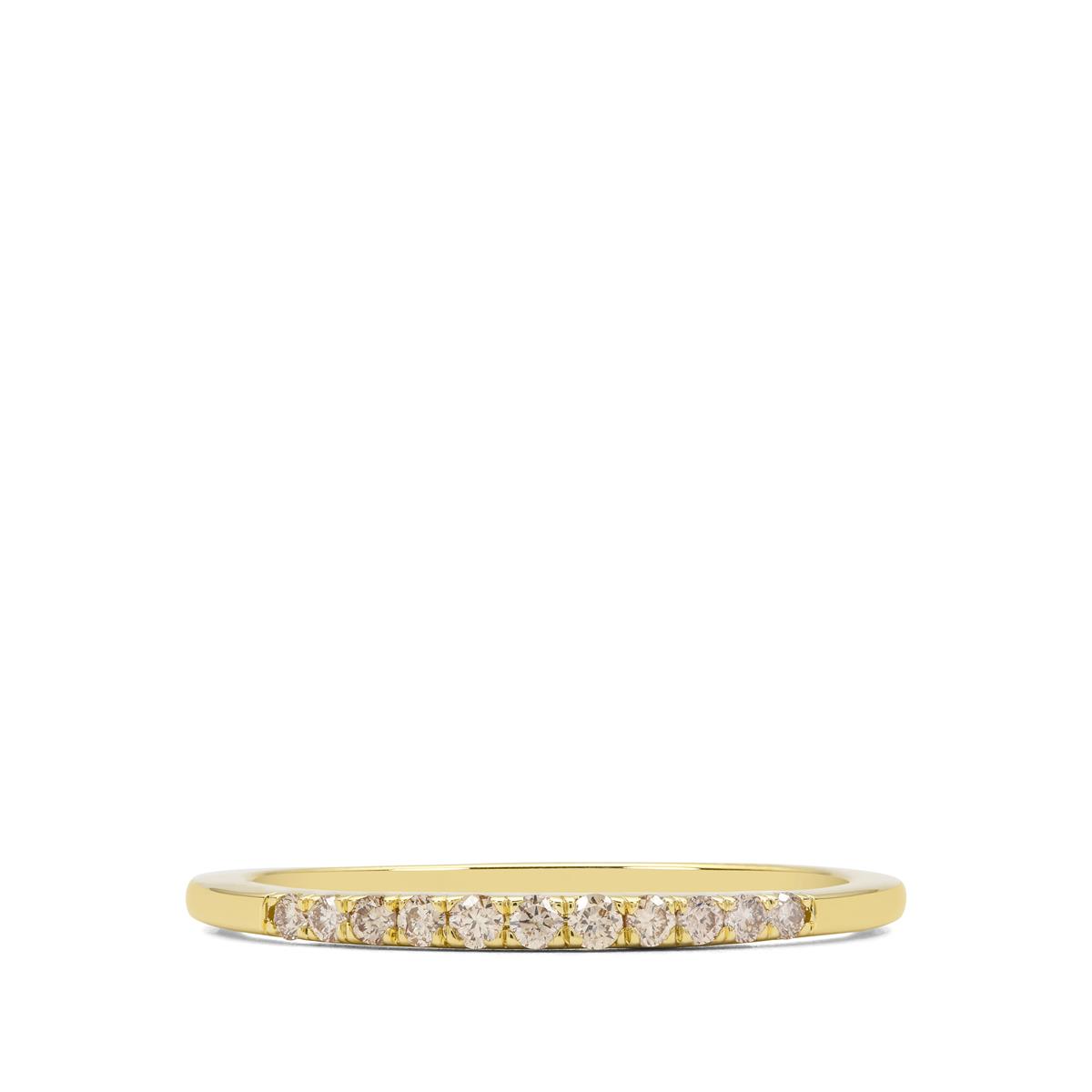 Golden Ivory Diamond Ring in 9K Gold 0.15cts | Gemporia