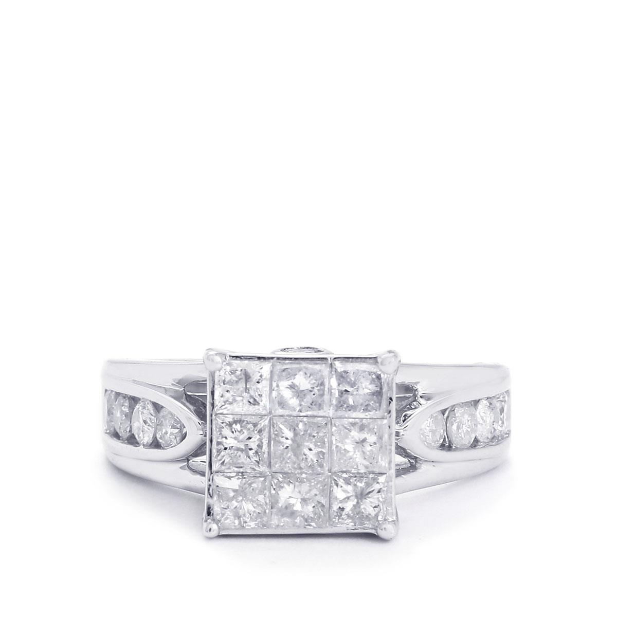 2ct Diamond 9K White Gold Tomas Rae Ring | Gemporia