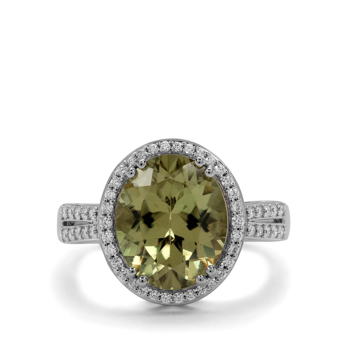 Csarite® Ring with Diamonds in Platinum 950 5.40cts | Gemporia