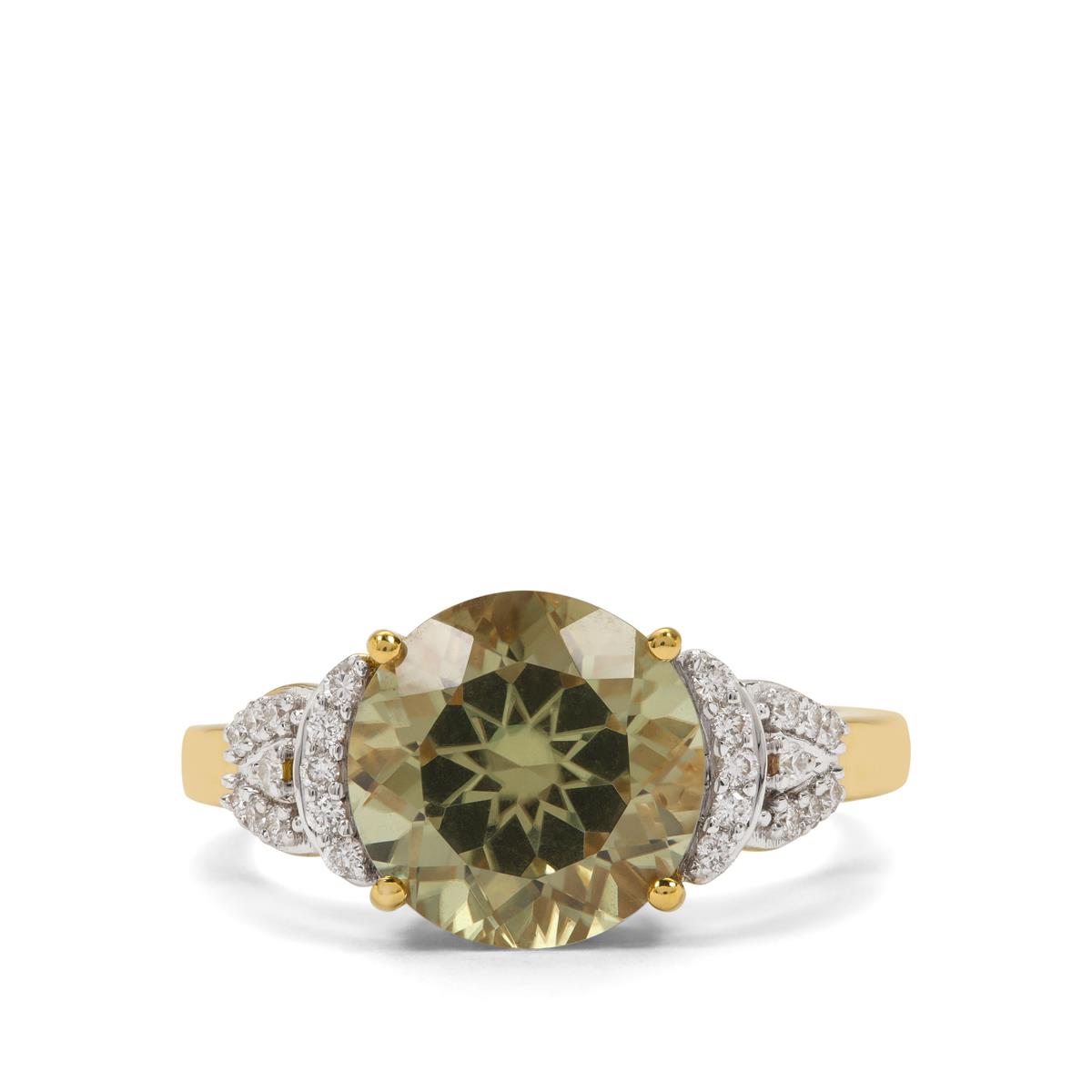 Csarite® Ring with Diamonds in 18K Gold 4.68cts | Gemporia