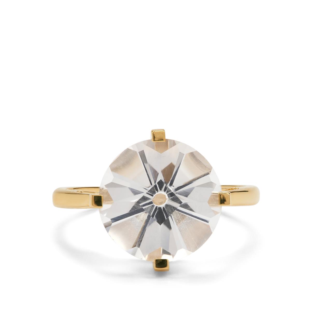Solaris Cut Crystal Quartz Ring in 9K Gold 4.88cts | Gemporia