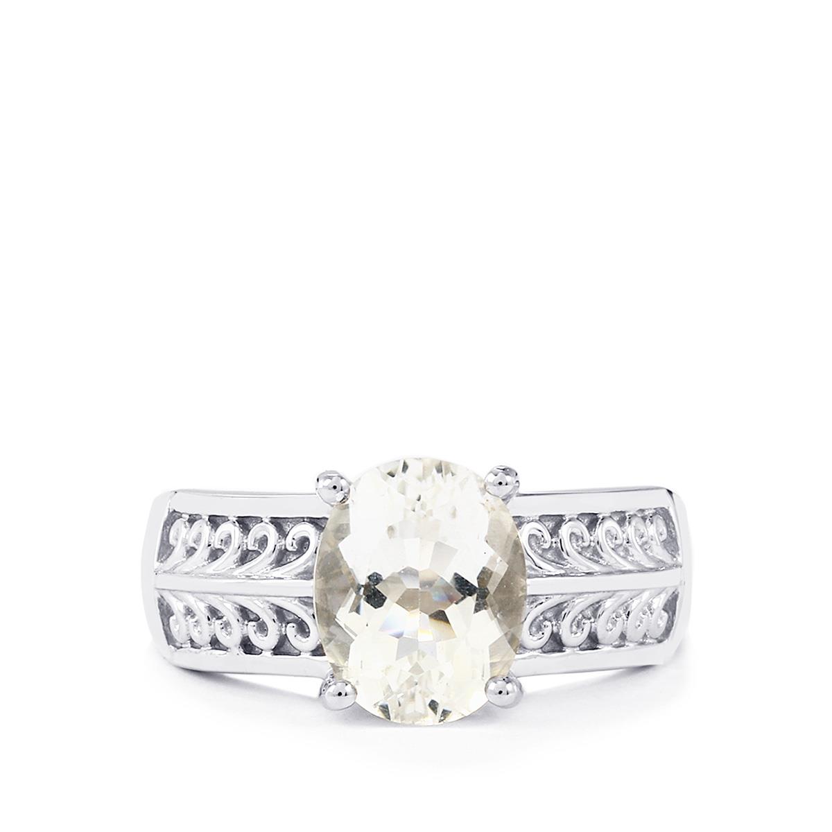 Itinga Petalite Ring in Sterling Silver 2.14cts | Gemporia