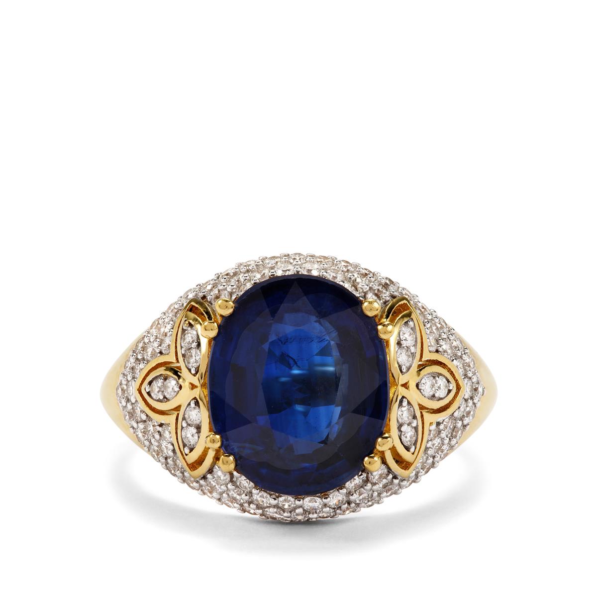 Bennett Vault Nilamani Ring with Diamond in 18K Gold 5.42cts | Gemporia