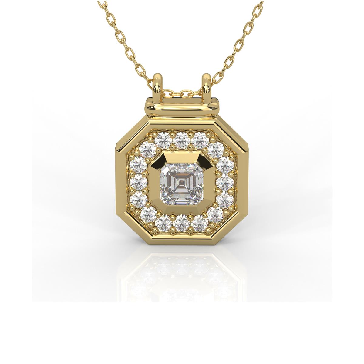 Ekati Canadian Diamond Necklace in Modern Electrum 0.34ct | Gemporia