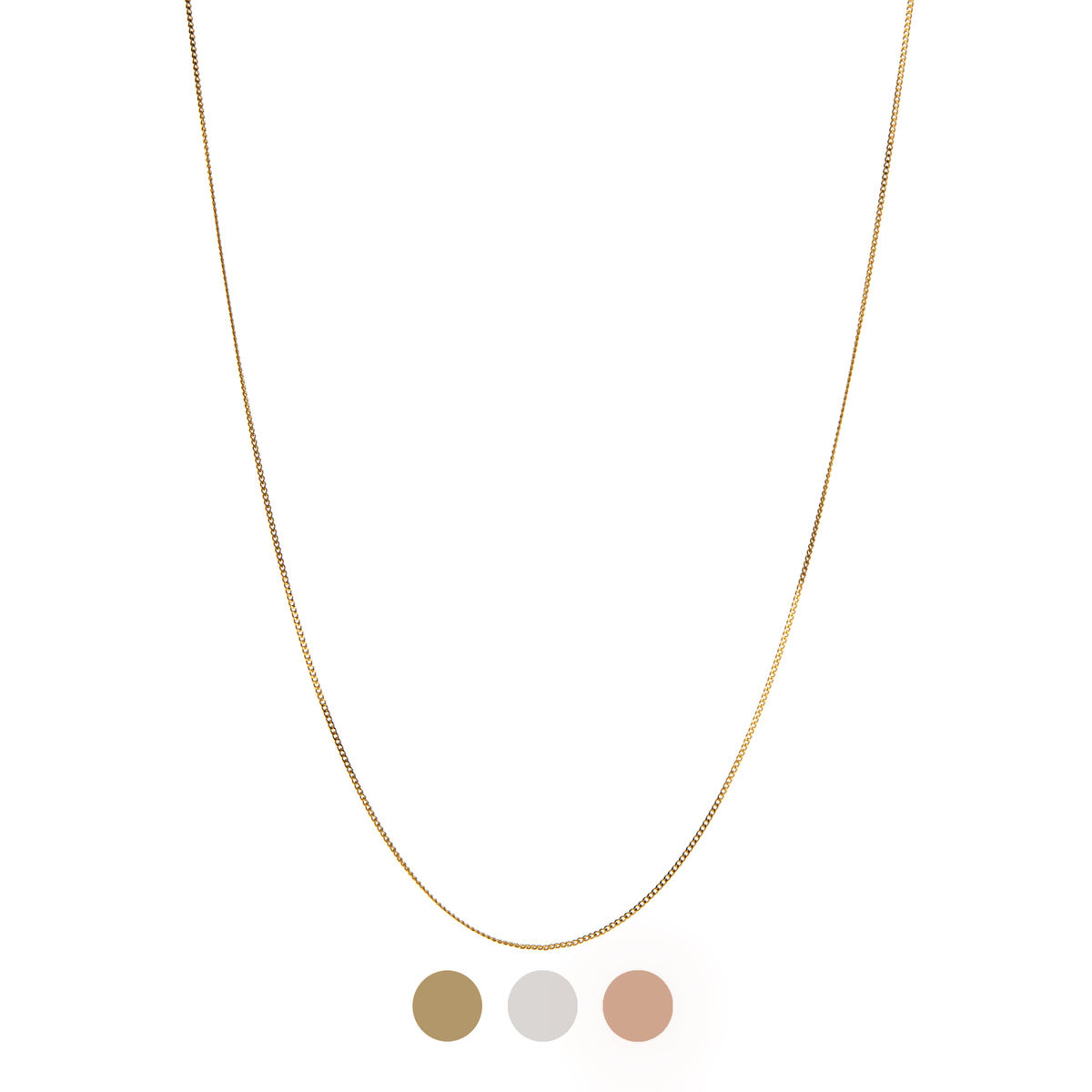 18 9K Gold Diamond Cut Curb Chain 0.50g - available in 3 variations ...