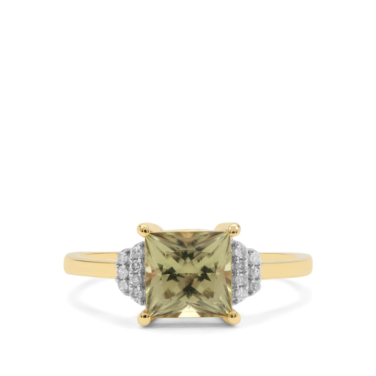 Csarite® Ring with Diamond in 9K Gold 2.05cts | Gemporia