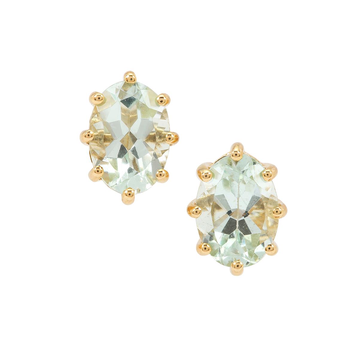 Aquaiba™ Beryl Earrings in 9K Gold 1.30cts | Gemporia
