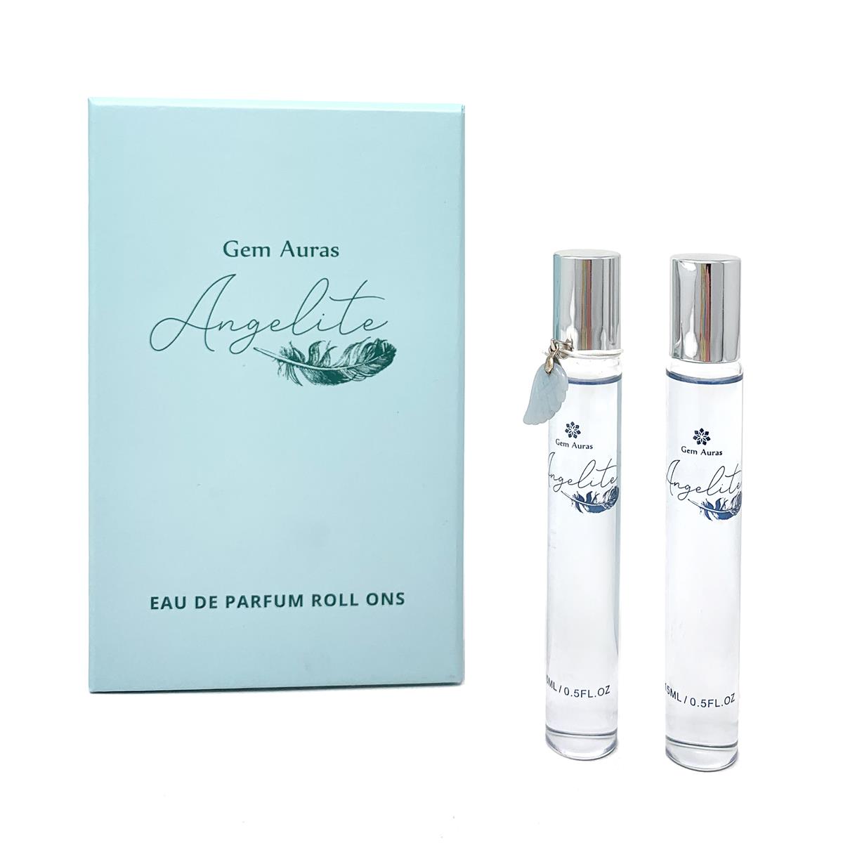 Gem Auras Angelite Eau De Parfum Set of 2 roll ons 15ml with an ...