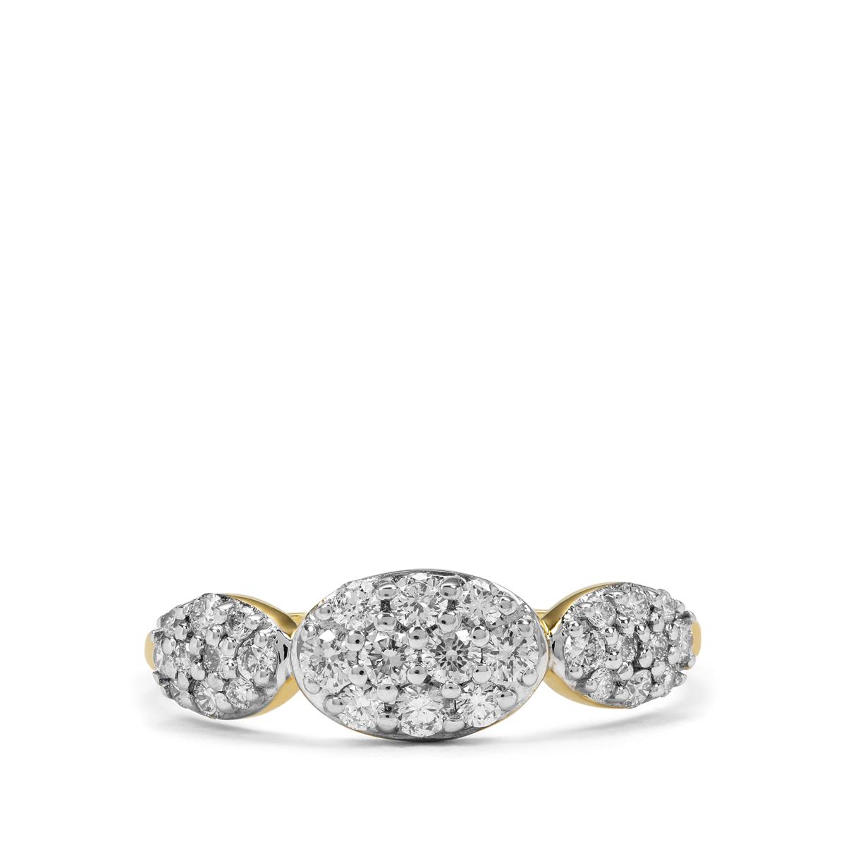 Argyle Diamonds Ring in 9K Gold 0.51ct | Gemporia