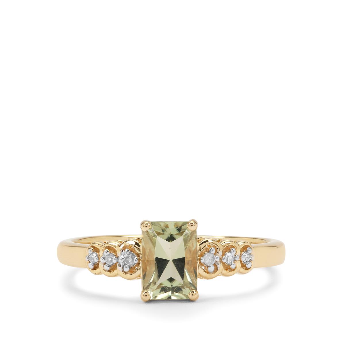 Csarite® Ring with Diamond in 9K Gold 1.05cts | Gemporia
