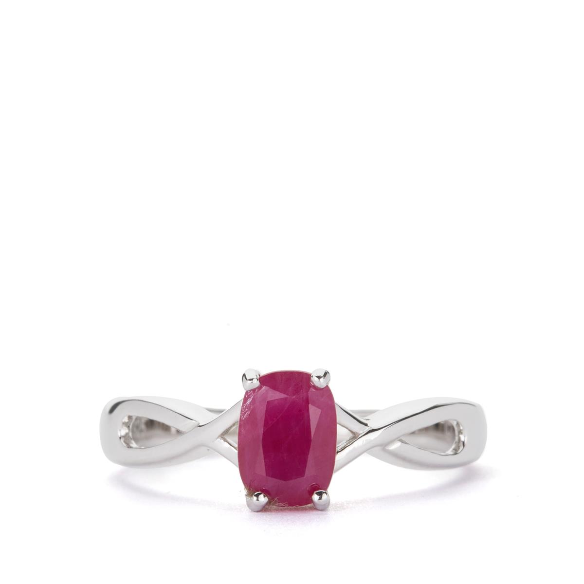 John Saul Ruby Ring in Sterling Silver 1.31cts | Gemporia