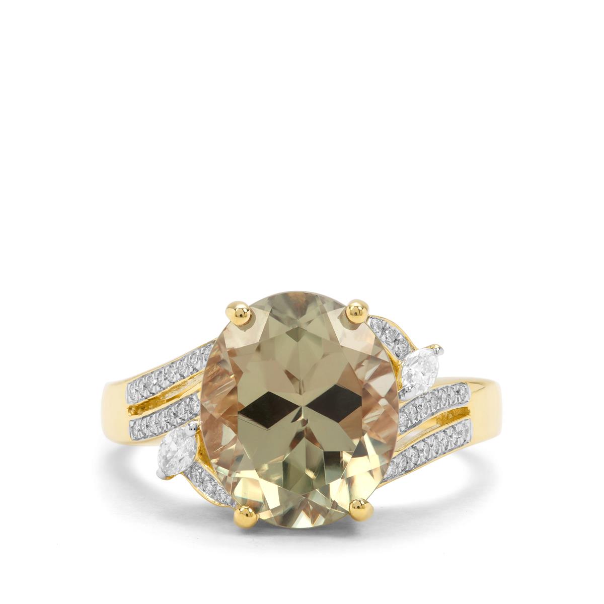 Csarite® Ring with Diamond in 18K Gold 5.34cts | Gemporia