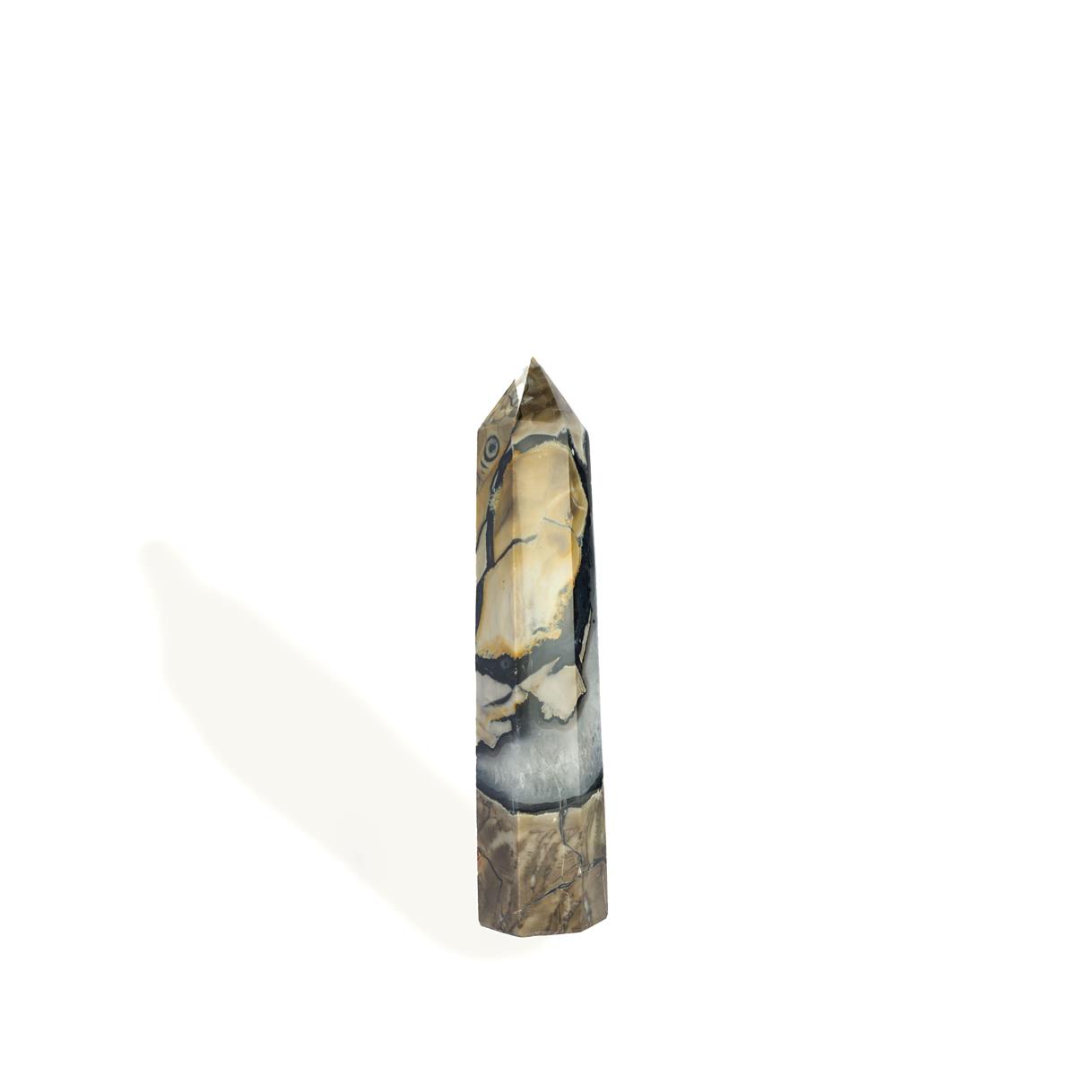 Kimbie Home Volcano Agate UV Reactive Tower 15-22cm | Gemporia