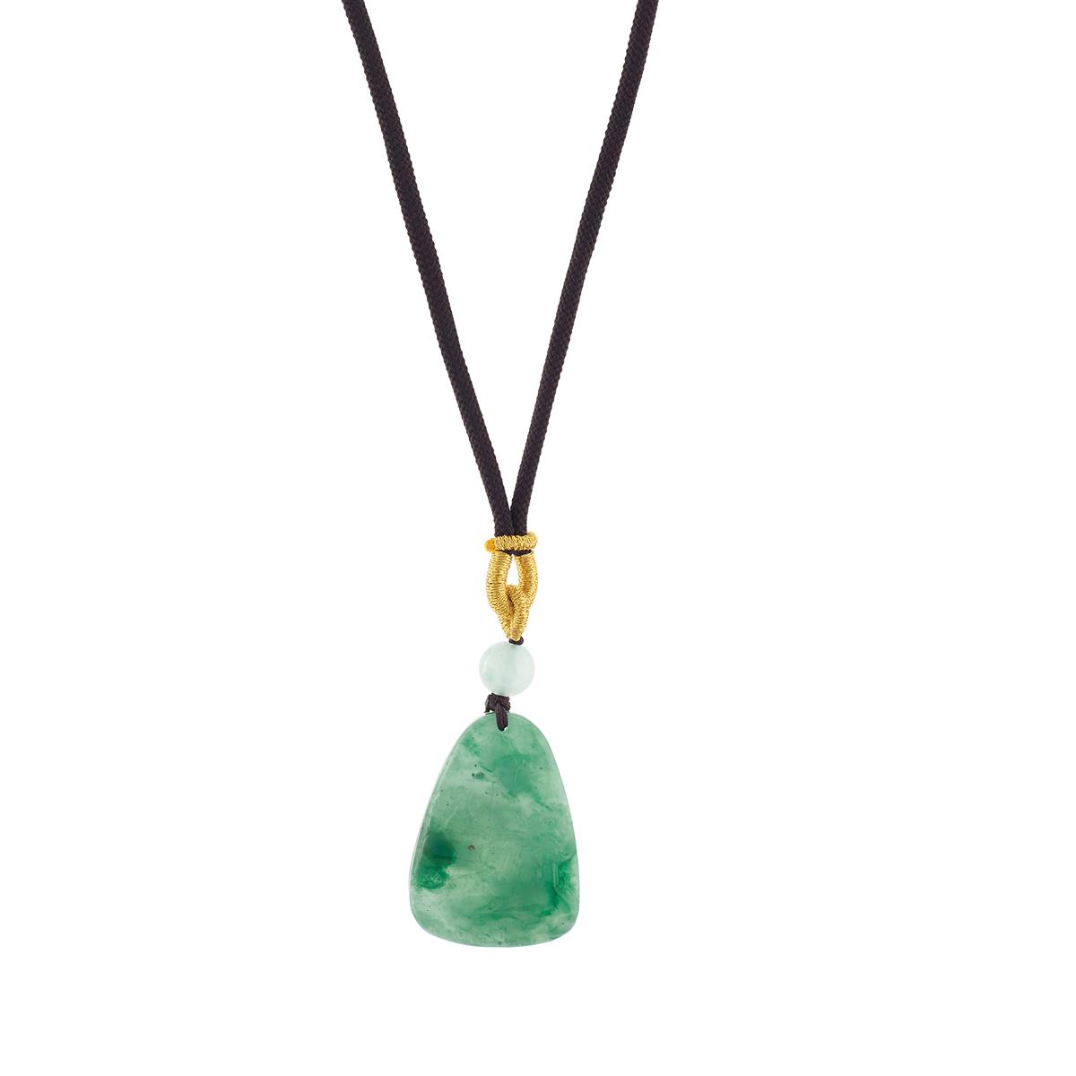 Type A Dulong Jadeite Carving Rope Necklace 53.50cts | Gemporia